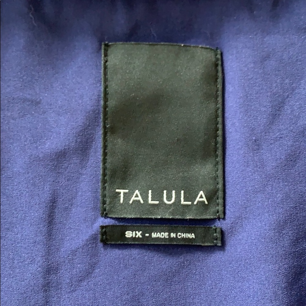 Aritzia Talula Short Teddy Jacket In Navy - Gem